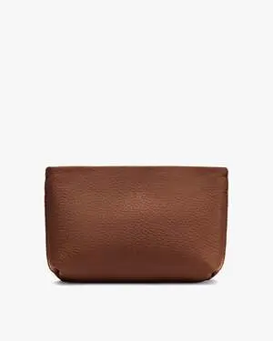 Cuyana Nano Zipper Pouch - Dark Chestnut