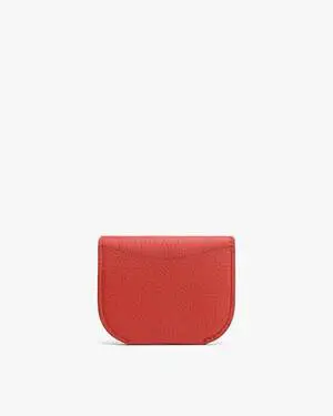 Cuyana Women's Fold Cardholder Dark Coral