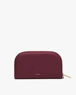 Cuyana Women's Duo Zip Wallet Cherry