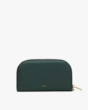 Cuyana Women's Duo Zip Wallet Forest