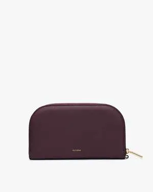 Cuyana Women's Duo Zip Wallet Plum