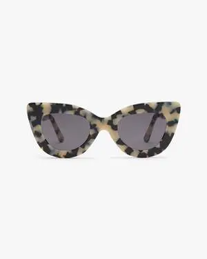 Cuyana Brisa Cat Eye Sunglasses Cream Tortoise