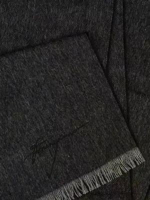 FERRAGAMO Chevron Scarf - Grey