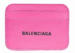Balenciaga Cash Card Holder - Fuchsia/black