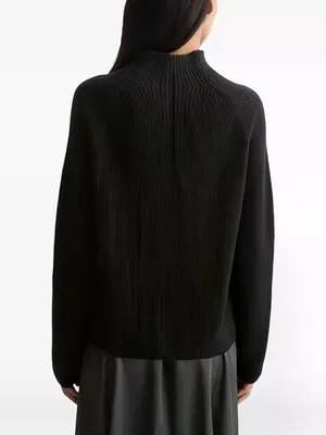 Marc O'polo Ribbed High-neck Jumper - Black