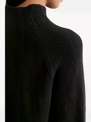 Marc O'polo Ribbed High-neck Jumper - Black