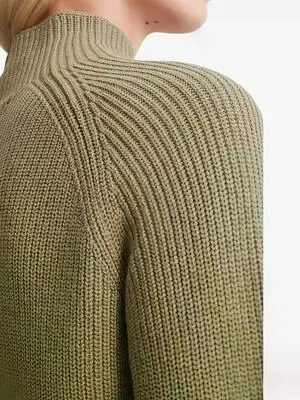 Marc O'polo Ribbed High-neck Sweater - Brown