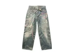 Acne Studios Vintage Chain Detail Loose Jeans