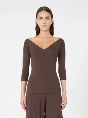 Max Mara Slim-fit Viscose Yarn Sweater