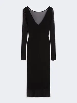 Max Mara Midi Dress In Mesh Jersey