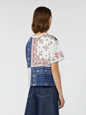 Max Mara Printed Organic Cotton T-shirt