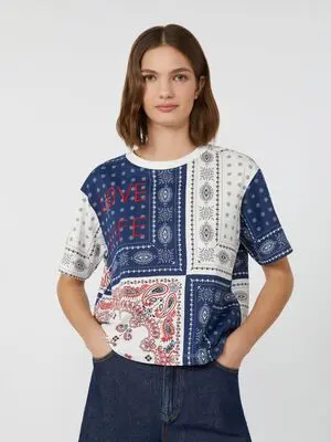 Max Mara Printed Organic Cotton T-shirt