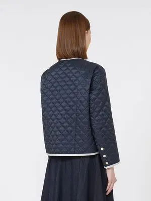 Max Mara Quilted Padded Jacket - Midnightblue