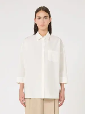 Max Mara Flared Poplin Shirt