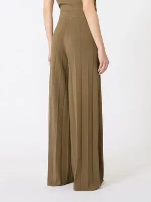 Max Mara Viscose Crêpe Wide Leg Trousers