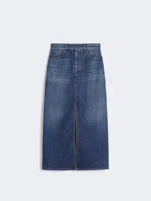 Max Mara Denim 5-pocket Maxi Skirt