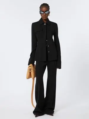 Max Mara Crepe Shirt Jacket
