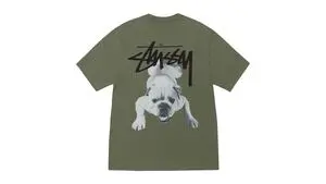StÜssy Stock Dog Tee Shirt - Olive