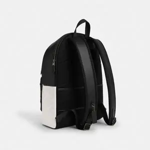 COACH Signature Canvas West Backpack - Signature Canvas/gunmetal/chalk/black