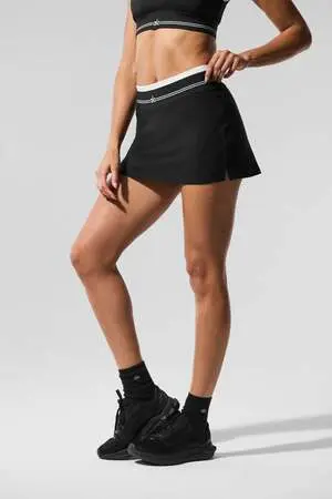 Alo Yoga Airbrush Better Together Tennis Skirt - Black/white