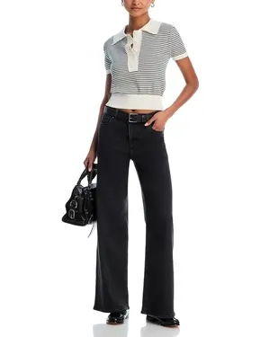 FRAME Le Slim Palazzo Jeans - Destroyer