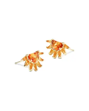 Kendra Scott Samantha Sun Stud Earrings - Orange/gold