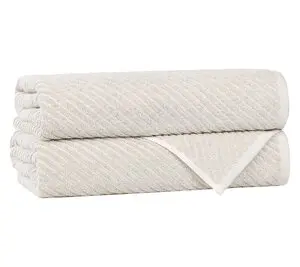 SUPERIOR Amelia Viscose Cotton Blend 2-piece Ba Th Towel Set - One-color