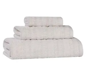 SUPERIOR Mika Cotton Blend Solid 3-piece Towel Et - One-color