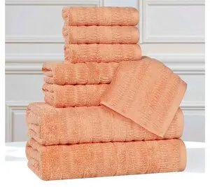 SUPERIOR Mika Cotton Blend Solid 8-piece Towel Et