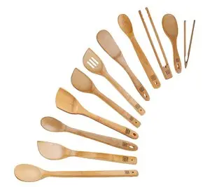 JOYCE CHEN 11-piece Burnished Bamboo Utensil Se - One-color