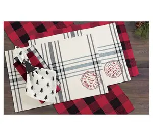 DESIGN IMPORTS Buffalo Check Table Runner