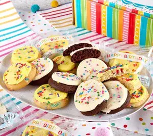 CHERYL'S A-d 24 Piece Birthday Bash Cookies Auto-delivery - One-color