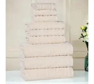 SUPERIOR Mika Cotton Blend Solid 9-piece Towel Et