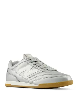 New Balance Silver Tone Sneakers For Women