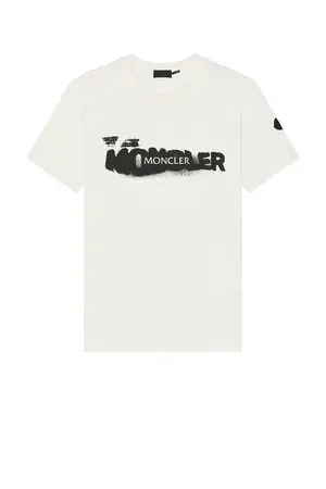 Moncler Short Sleeve Tee In White