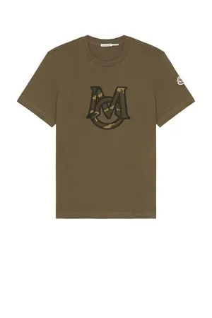 Moncler Short Sleeve Tee In Olive
