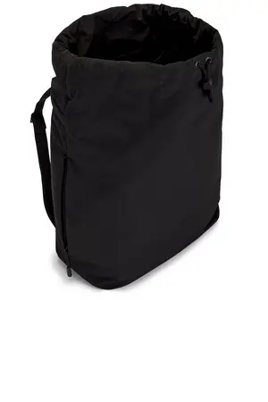 The Row Dima Drawstring Backpack Black Designer Quiet Luxury Minimalist THE ROW Dima Drawstring Small Backpack | endource main image 4