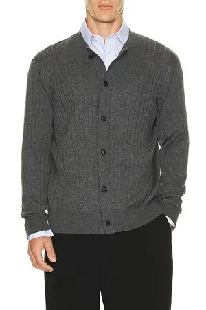 Bottega Veneta Wool Rib Cardigan