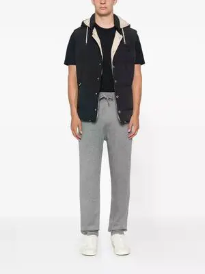 Brunello Cucinelli Mélange-effect Track Pants - Grey
