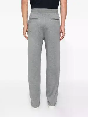 Brunello Cucinelli Mélange-effect Track Pants - Grey