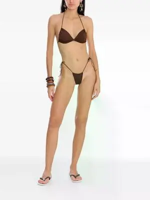 AMIR SLAMA Triangle Tie-fastening Bikini Set