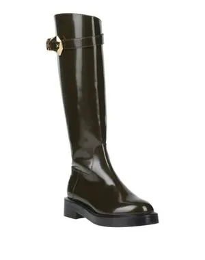 Alberta Ferretti Leather Riding Boots - Brown