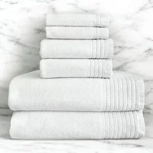BEDVOYAGE Viscose Odor & Mildew Resistant Spa Towel Collection - Cloud