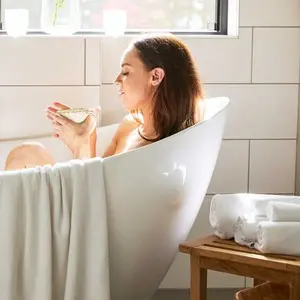 BEDVOYAGE Viscose Odor & Mildew Resistant Spa Towel Collection - Cloud