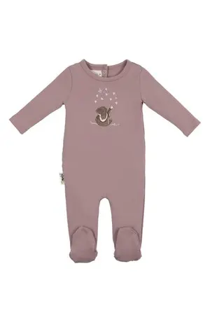 MANIÈRE Stargazer Cotton Blend Footie - Mulberry