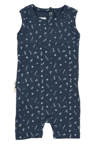 MANIÈRE Berry Floral Romper - Blue