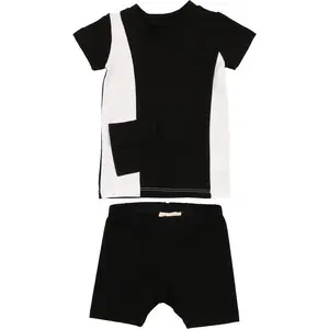 MANIÈRE T-shirt And Shorts Set - Black/ White