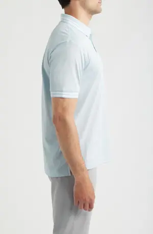 SWANNIES Thatcher Tipped Performance Polo - Sky