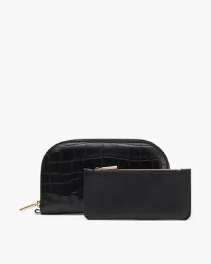 Cuyana Duo Zip Wallet - Black