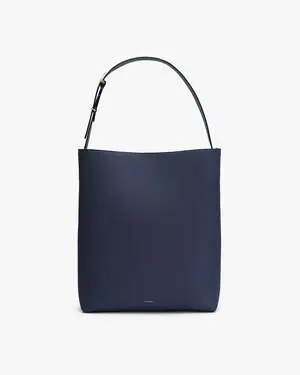 Cuyana Linea Leather Tote - Navy